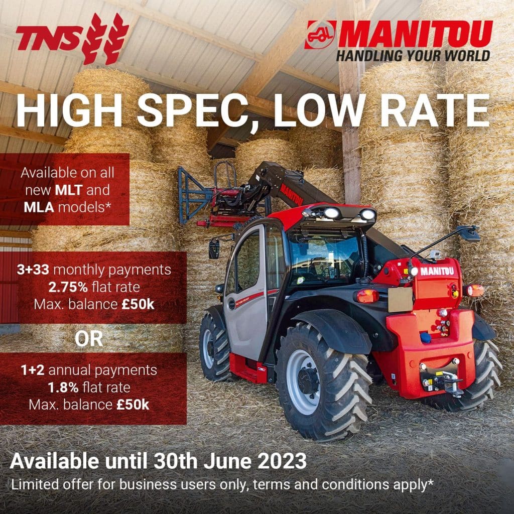 Manitou telehandlers finance offers