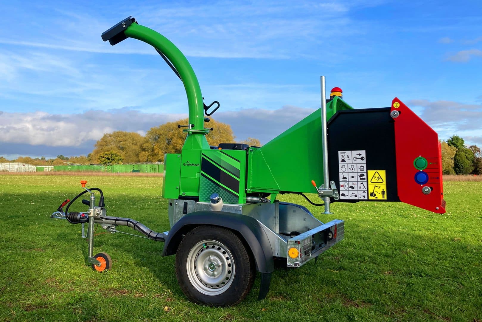 Own GreenMech ECO 135 wood chipper from £11.86 per day.