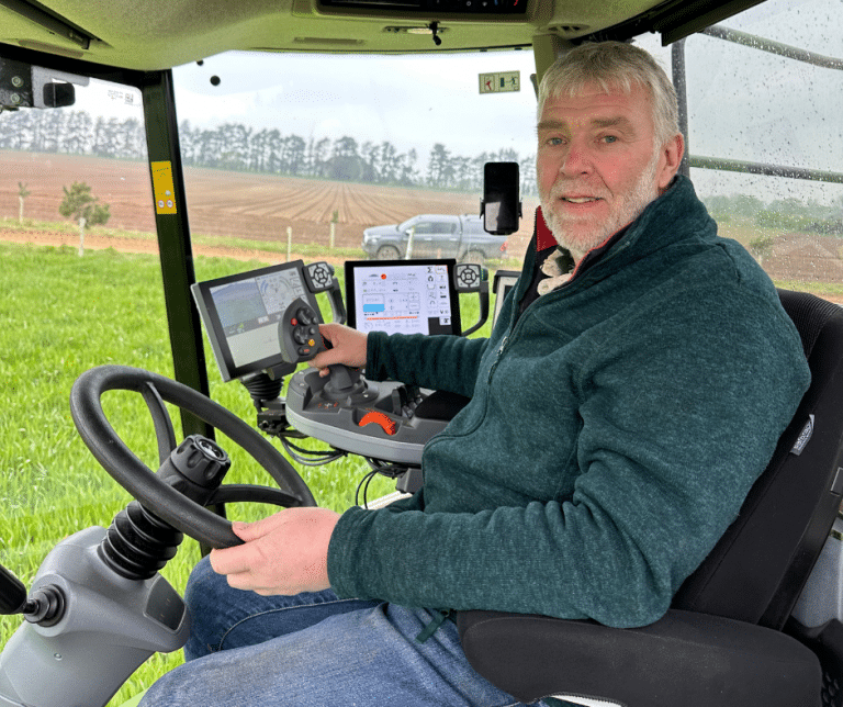 David Dye sprayer operator at South Pickenham Estate