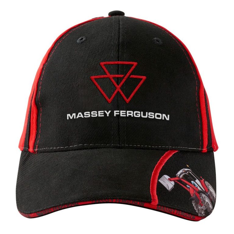 Massey Ferguson Black and Red Kids Cap