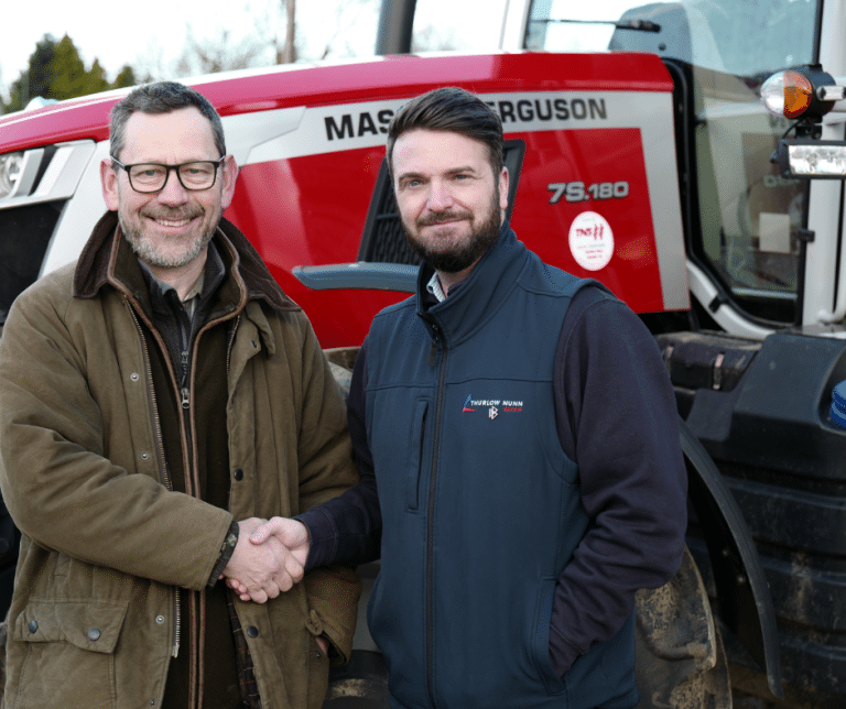Farmer, Daniel Scott with TNS Area Sales Manager, Tony Meads and the ...