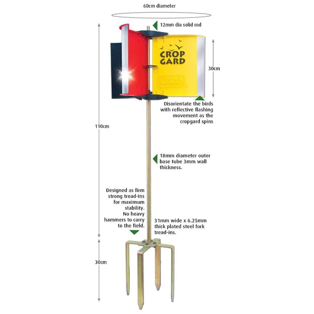 Portek CropGard Wind Driven Bird Scarer Benefits